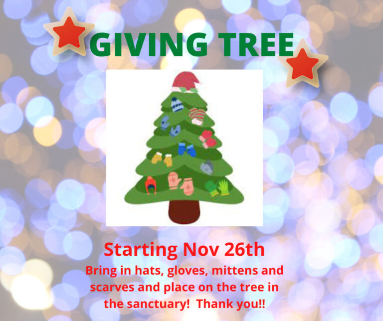Annual Holiday Giving Tree - Unitarian Universalist Church of Worcester